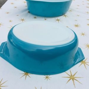 Pyrex | Dining | Pyrex Horizon Blue Oval Casserole Turquoise | Poshmark